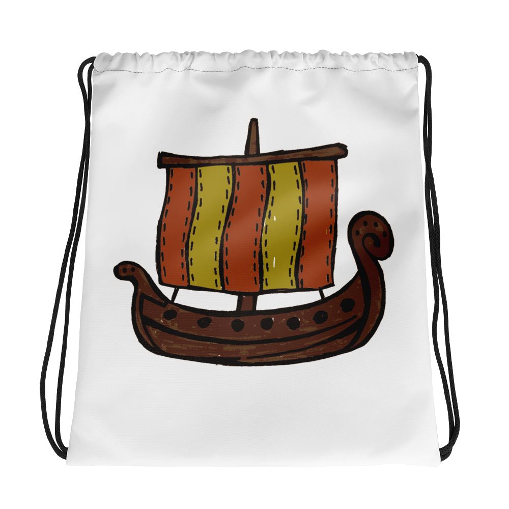Ancient Greek Odysseus Ship Drawstring Bag, Collection Ships & Boats ...