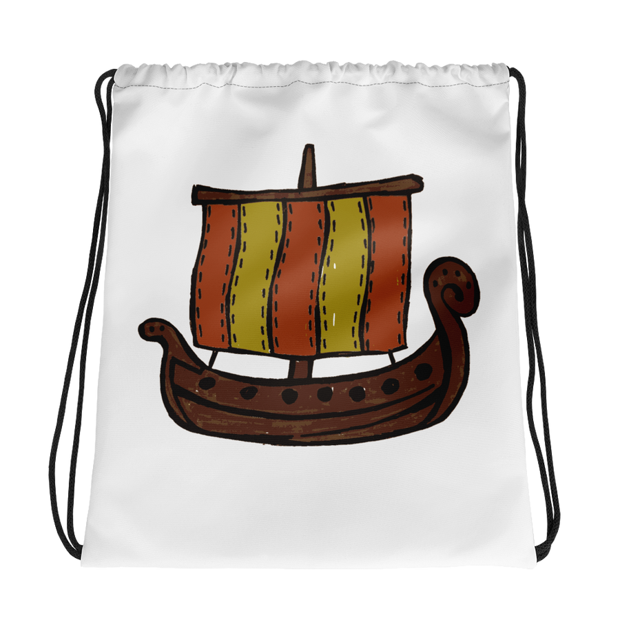 Ancient Greek Odysseus Ship Drawstring Bag, Collection Ships & Boats ...